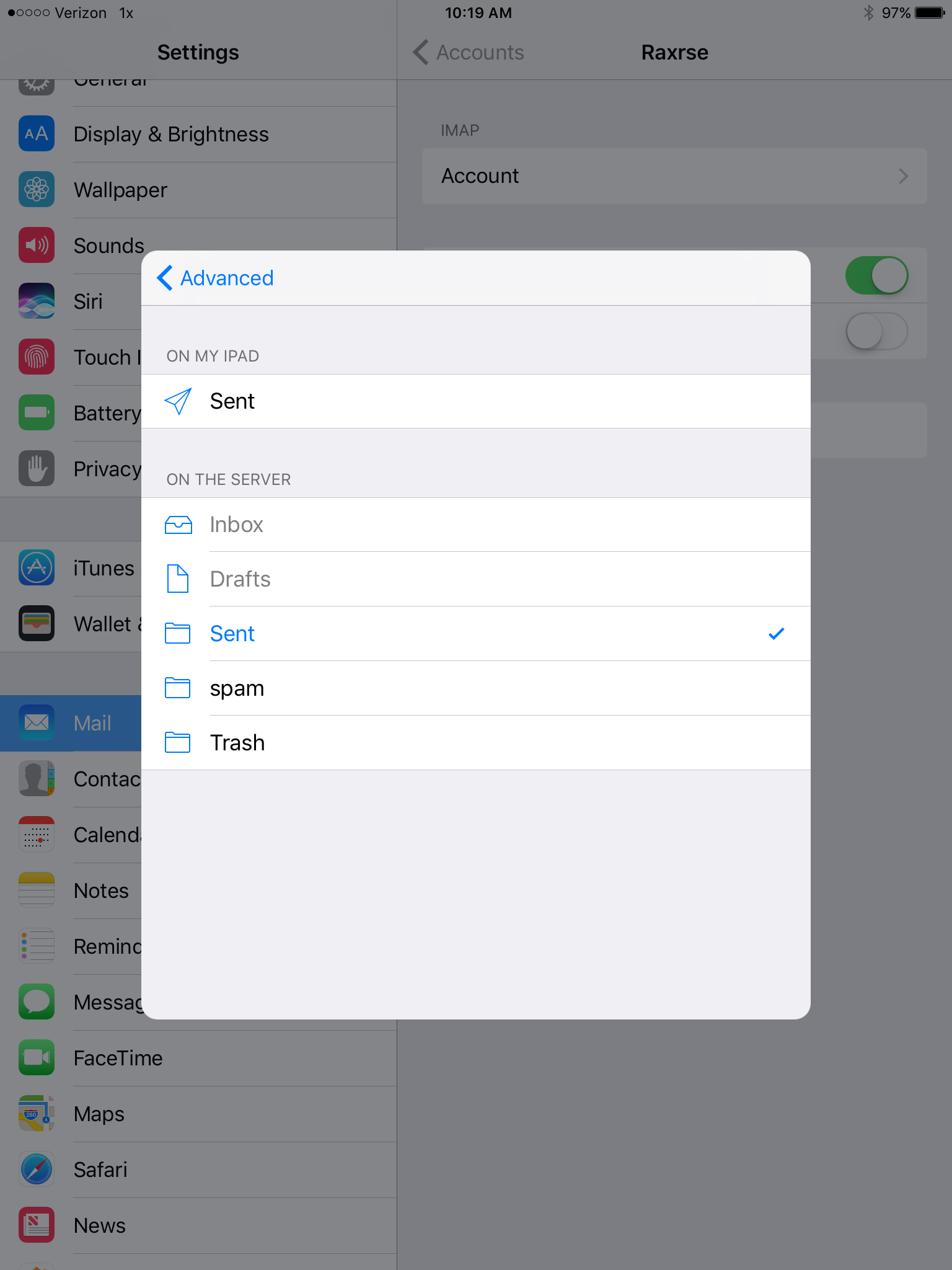 Setup IMAP Email On Apple IPad Knowledgebase Thexyz